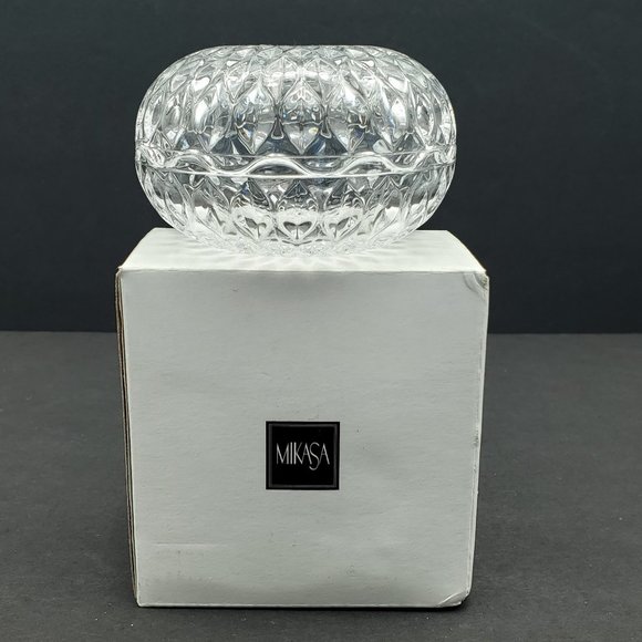 Mikasa | Accents | Mikasa Liberty Covered Box Lead Crystal Trinket Box ...